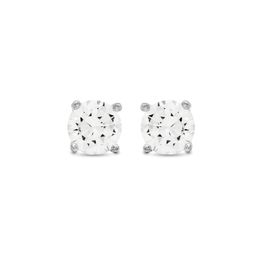 Luxenter Ohrringe Sterling Silber 925 mit rhodiniertem Brillant Zirkonia - Basic