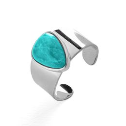 Luxenter Schakalachat blauer Ring