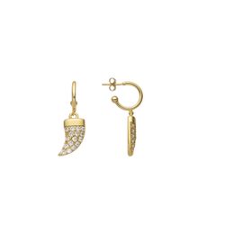 Luxenter Ohrringe aus 925er Sterlingsilber und 18k Gold mit Brillant Zirkonia - Dek
