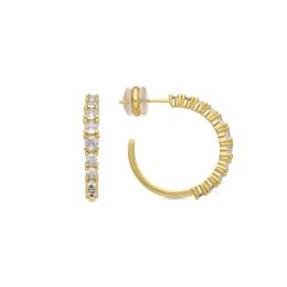 Luxenter Ohrringe mit 18 Karat Gelbgold-Finish und Brillanz-Zirkonia &ndash; Remil