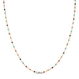 Luxenter Multicolor-Hydrothermalquarz-Halskette aus 18 Karat Gelbgold - Nespo
