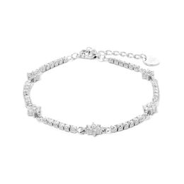 Luxenter 925 Sterling Silber Armband mit rhodinierten gl&auml;nzenden Zirkonia - Dader