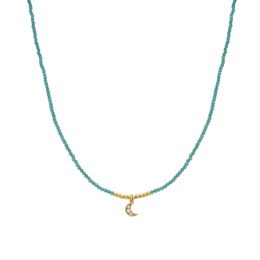 Luxenter Mond Halskette 925 Sterling Silber