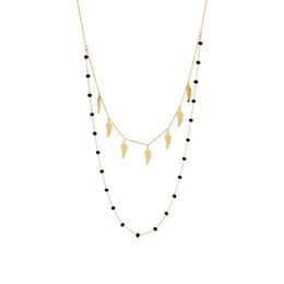 Luxenter Onyx Halskette aus 18k Gelbgold - Omka