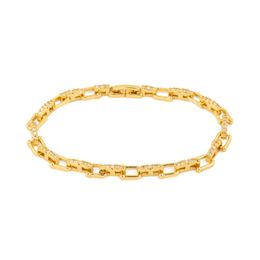 Luxenter Armband aus Zirkonia mit 18 Karat Gelbgold-Finish &ndash; Dordel