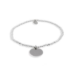 Luxenter 925 Sterling Silber Armreif mit rhodiniertem H&auml;matit - Krasai