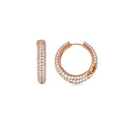 Luxenter Ohrringe aus Zirkonia mit 18 Karat Gelbgold-Finish &ndash; Taxaio