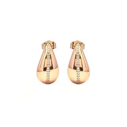 Luxenter Ohrringe mit Brillantstrass in 18 Karat Gelbgold-Finish &ndash; Sheeda