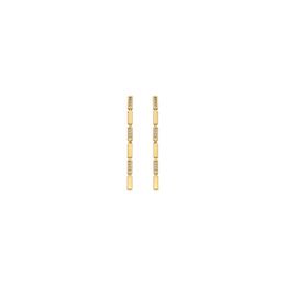 Luxenter Ohrringe mit 18 Karat Gelbgold-Finish und funkelnden Zirkonia &ndash; Viata