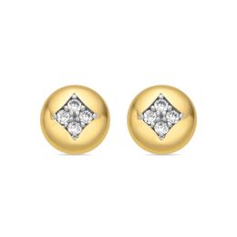 Luxenter Ohrringe mit 18 Karat Gelbgold-Finish und Brillantstrass &ndash; Tawil