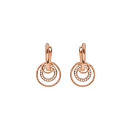 Luxenter Ohrringe mit funkelnden Zirkonia-Steinen, 18 Karat Gelbgold-Finish &ndash; Damuh
