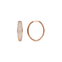Luxenter Ohrringe mit funkelnden Zirkonia-Steinen, 18 Karat Gelbgold-Finish &ndash; Linarg