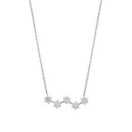 Luxenter Sterling Silber 925 Halskette mit rhodiniertem Brillant Zirkonia - Rani