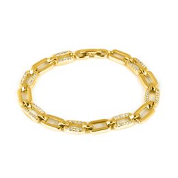 Luxenter Armband mit funkelnden Zirkonia-Steinen, 18 Karat Gelbgold-Finish &ndash; Asgoth