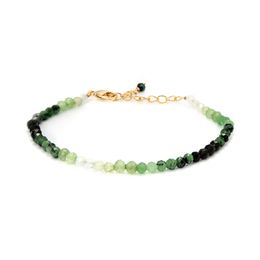 Luxenter Gr&uuml;ner Kristall Armband aus 18K Gelbgold - Halok