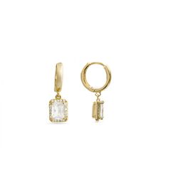 Luxenter 18k Gelbgold plattierte Brillant Zirkonia Ohrringe - Silya