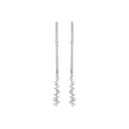 Luxenter 925 Sterlingsilber- und Brilliant Zirconia-Ohrringe mit Rhodium-Finish &ndash; Zener