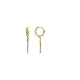 Luxenter Brillant Zirkonia Ohrringe aus 18k Gelbgold - Remin