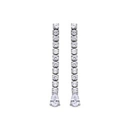 Luxenter Sterling Silber 925 Ohrringe mit rhodiniertem Brillant Zirkonia - Guoi