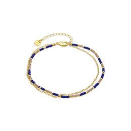 Luxenter-Armband aus Metalllegierung und dunkelblauer Kristall-Rhodium-Finish &ndash; Zasau