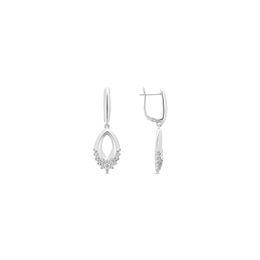 Luxenter Diamant-Finish Metall- und Zirkonia-Legierungs-Ohrringe &ndash; Liwen