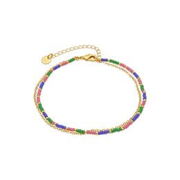Luxenter-Armband aus Metalllegierung und lila Kristall, gefertigt in 18-karat-Gelbgold &ndash; Zasau
