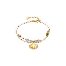 Luxenter-Armband mit gl&auml;nzendem Zirkonia in 18k Gold - Virat