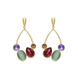 Luxenter Multicolour Zirkonia Ohrringe aus 18k Gelbgold - Mortha