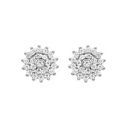 Luxenter Sterling Silber 925 Ohrringe mit rhodiniertem Brillant Zirkonia - Maliai