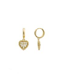 Luxenter 18k Gelbgold plattierte Brillant Zirkonia Ohrringe - Daton