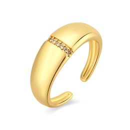 Luxenter Brilliant Metal and Zirconia Alloy Ring in 18 karat Gelbgold - Dushli