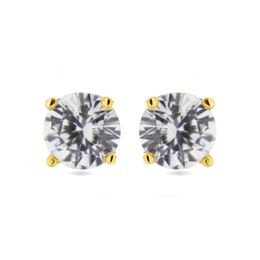 Luxenter Ohrringe Sterling Silber 925 mit rhodiniertem Brillant Zirkonia - Basic