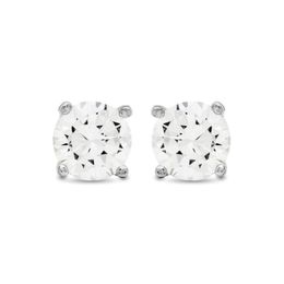 Luxenter Ohrringe Sterling Silber 925 mit rhodiniertem Brillant Zirkonia - Basic