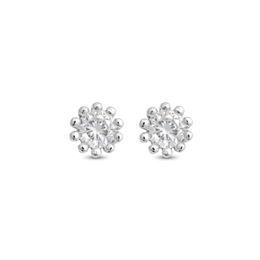 Luxenter Ohrringe, 925er Sterlingsilber, rhodiniert und mit gl&auml;nzenden Zirkonias besetzt