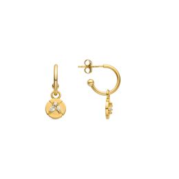 Luxenter Ohrringe aus 925er Sterlingsilber mit funkelnden Zirkonia-Steinen, 18 Karat vergoldet &ndash; Ufore