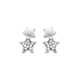 Luxenter Sterling Silber 925 Ohrringe mit rhodiniertem Brillant Zirkonia - Lili