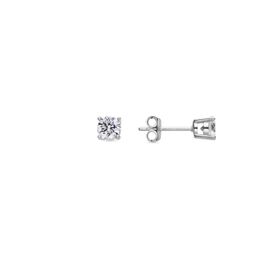Luxenter Sterling Silber 925 Ohrringe mit rhodiniertem Brillant Zirkonia - Kyoro