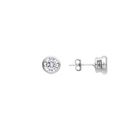 Luxenter Sterling Silber 925 Ohrringe mit rhodiniertem Brillant Zirkonia - Basili