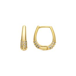 Luxenter Ohrringe in 18 Karat Gelbgold und mit funkelnden Zirkonia &ndash; Redi
