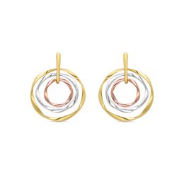 Luxenter-Ohrringe aus 18 Karat Gelbgold - Ushdao