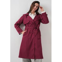 Doppelt gelegter langer Trenchcoat