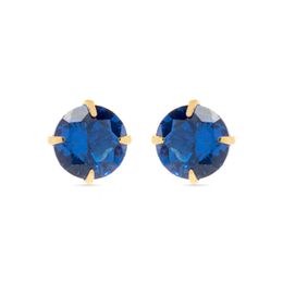 Luxenter Ohrringe, Otieno aus 925er Sterlingsilber und blauer Topas aus hydrothermalem Quarz mit 18 Karat vergoldetem Finish