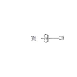 Luxenter Sterling Silber 925 Ohrringe mit rhodiniertem Brillant Zirkonia - Kyoro