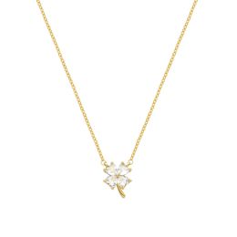 Luxenter Halskette aus 18K Gelbgold mit Brillant Zirkonia - Trak