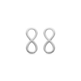 Luxenter Rhodium plattierte Zirkonia Ohrringe - Infinity
