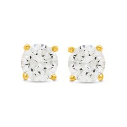 Luxenter Sterling Silber 925 mit gl&auml;nzendem 18k Gold Finish Zirkonia Ohrringe - Basic
