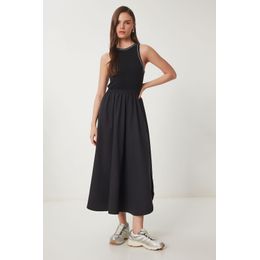 &Auml;rmelloses A-Linien-Maxikleid