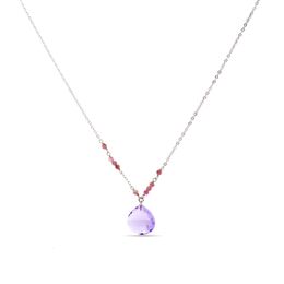 Luxenter Zoqoyi Halskette Rhodium-Finish