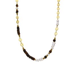 Luxenter Tigerauge Halskette mit 18k Gold Finish - Kimbalbo