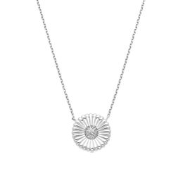 Luxenter 925 Sterlingsilber und Brilliant Zirconia Halskette mit Rhodium - Olie